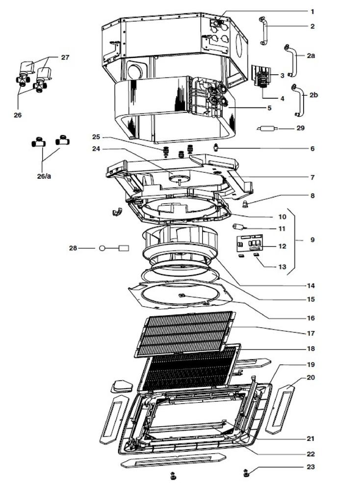 Pièces détachées Unité cassette Carrier 42GW 020 2P - Pièces Express
