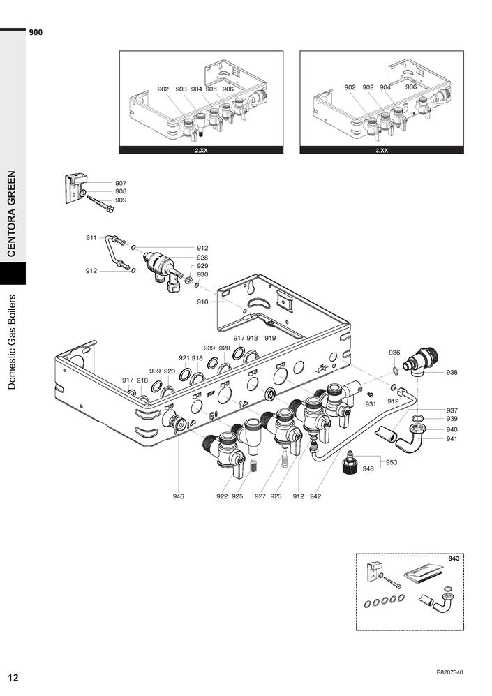 Pièces détachées Chaudière Chaffoteaux CENTORA GREEN 2.24 N FR - Pièces ...