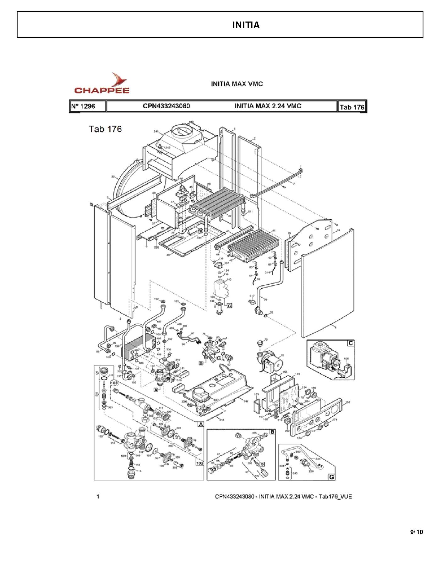 Recherche directe dans la vue éclatée de la nomenclature Chaudière ...