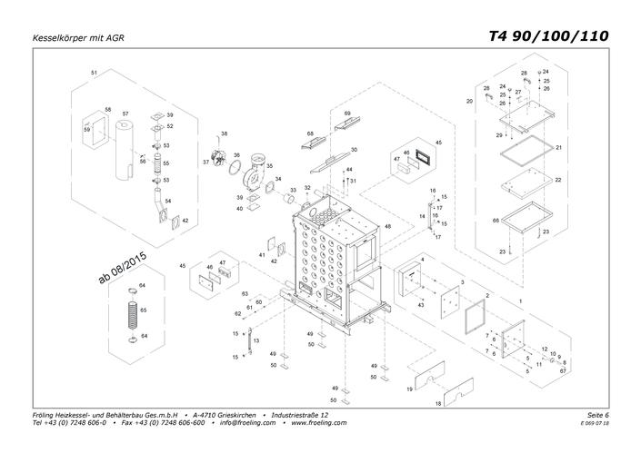 Pièces détachées Chaudière Froling T4 90-100-110 - Pièces Express