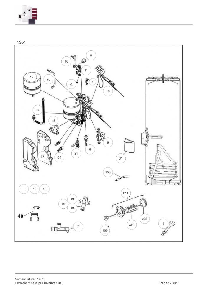 Pièces détachées Ballon Thermor PACK CESI MG HC 400 L (252400) - Pièces ...